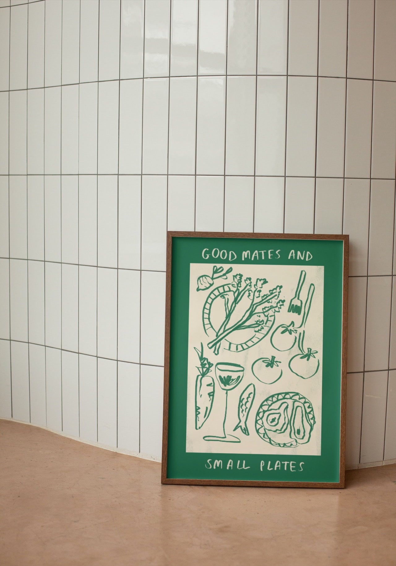 Digital Download Good Mates and Small Plates Wall Print | Tapas Food ...
