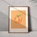 Disco Peach Wall Print | Disco Ball Fruit Poster | Food and Drink ...