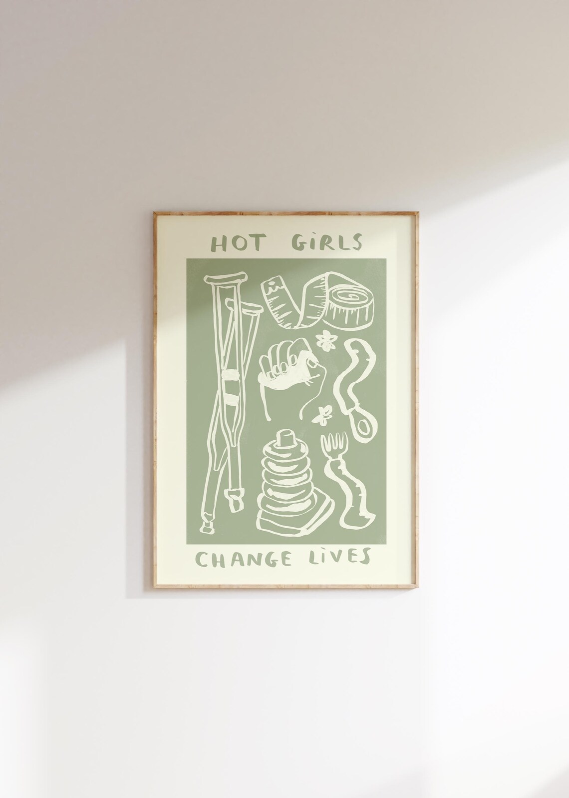 Hot Girls Change Lives Wall Print - Occupational Therapy | Healthcare ...