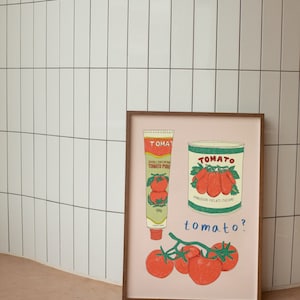 Digital Download Tomato Recipe Poster | Tomato Girl Aesthetic | Tomato ...