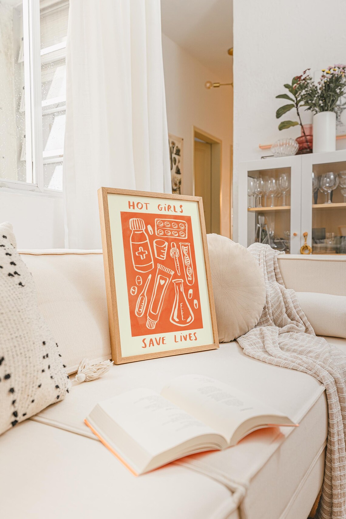 Hot Girls Save Lives Wall Print - Pharmacist | Healthcare Illustration ...