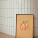 Disco Peach Wall Print | Disco Ball Fruit Poster | Food and Drink ...