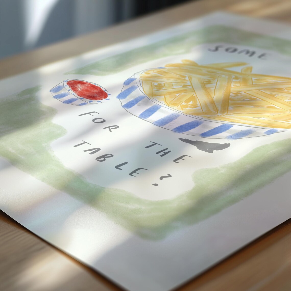 Fries for the Table Wall Print | Food and Drink Poster | Chips ...