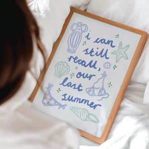 Our Last Summer Abba Lyrics Wall Print | Greek Greece Poster | Euro ...