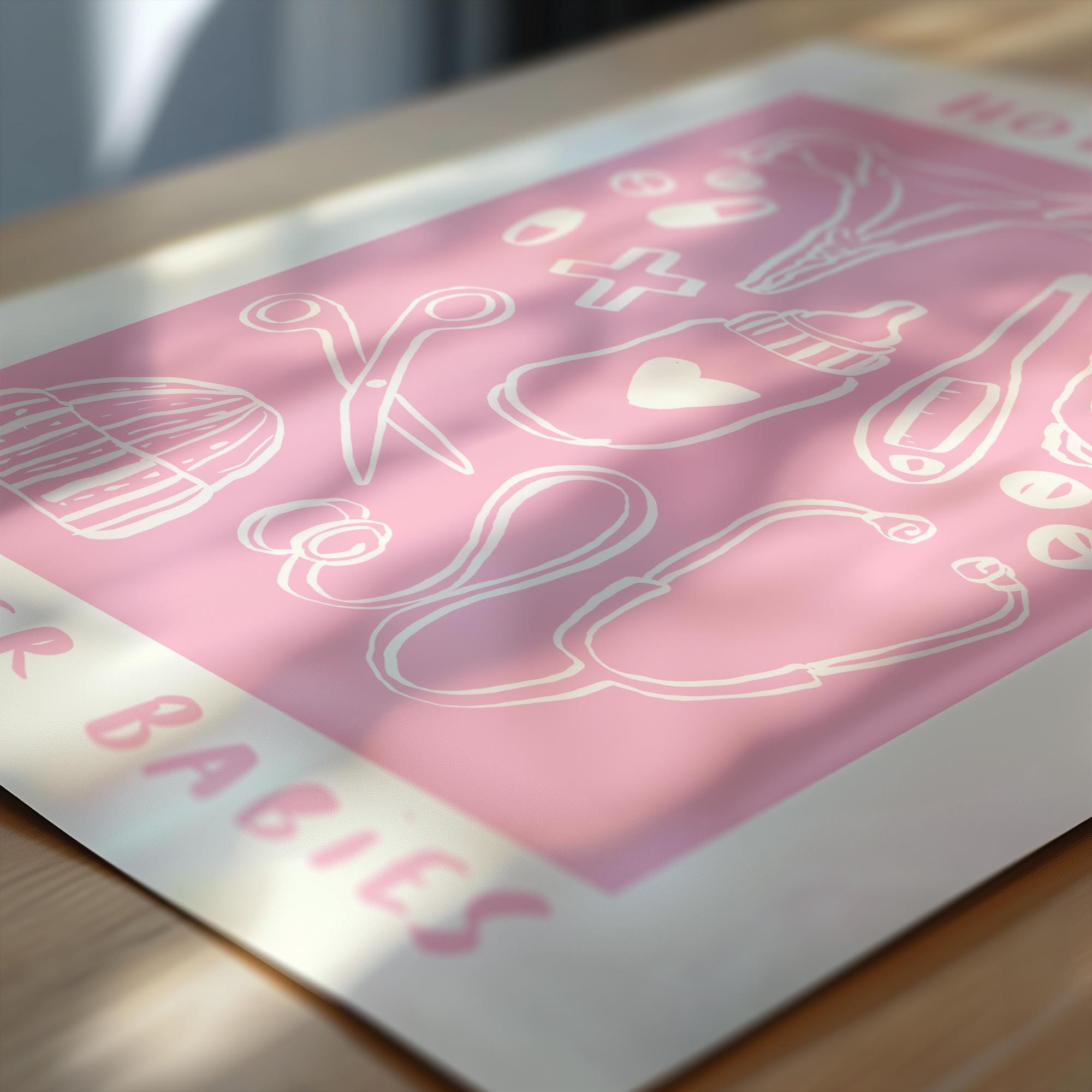 Hot Girls Deliver Babies / Save Lives - Midwife Wall Print | Healthcare ...