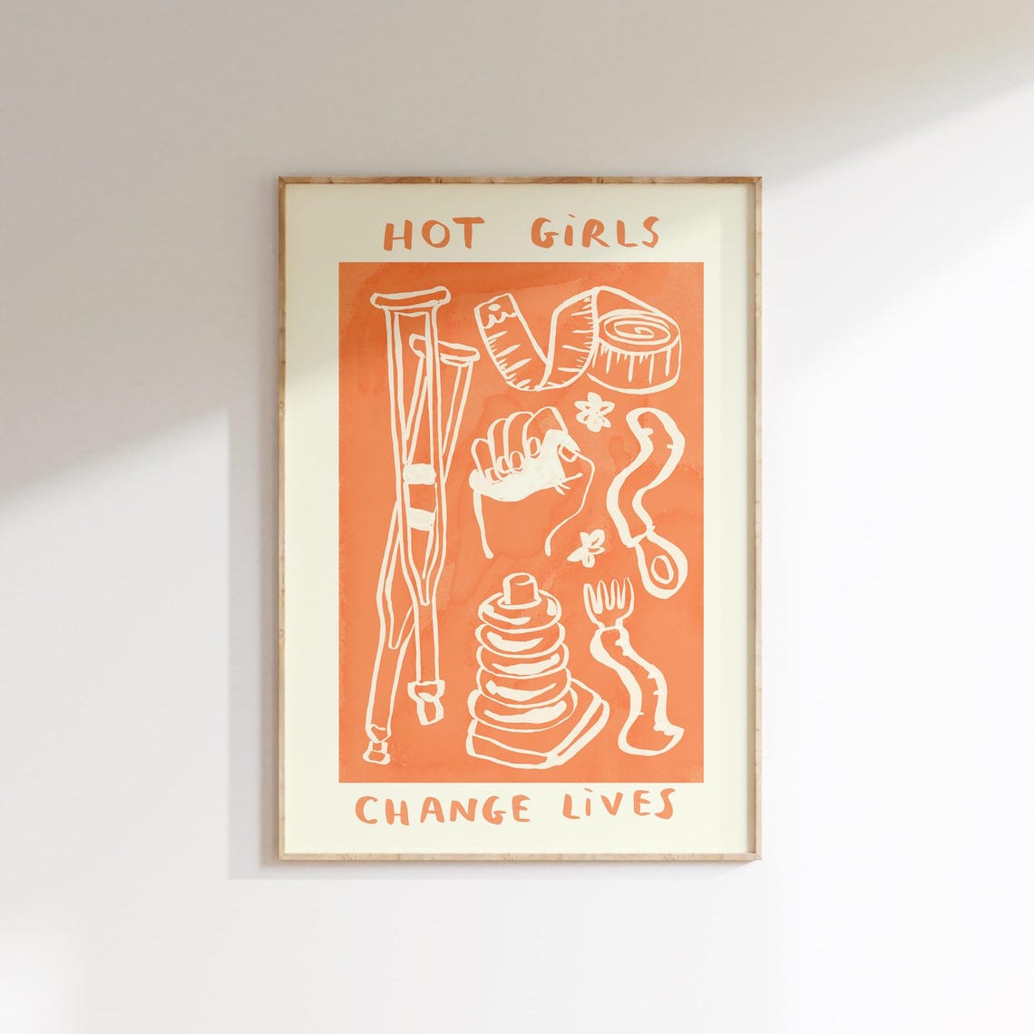 Hot Girls Change Lives Wall Print - Occupational Therapy | Healthcare ...