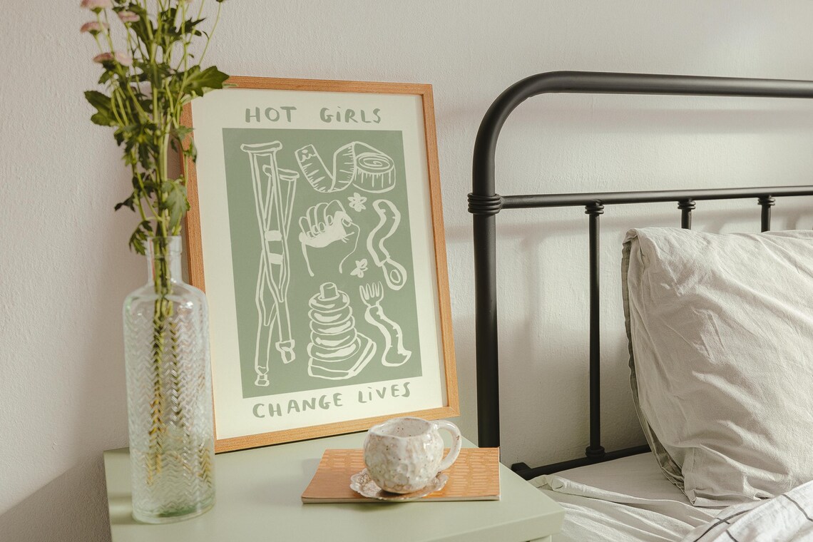 Hot Girls Change Lives Wall Print - Occupational Therapy | Healthcare ...