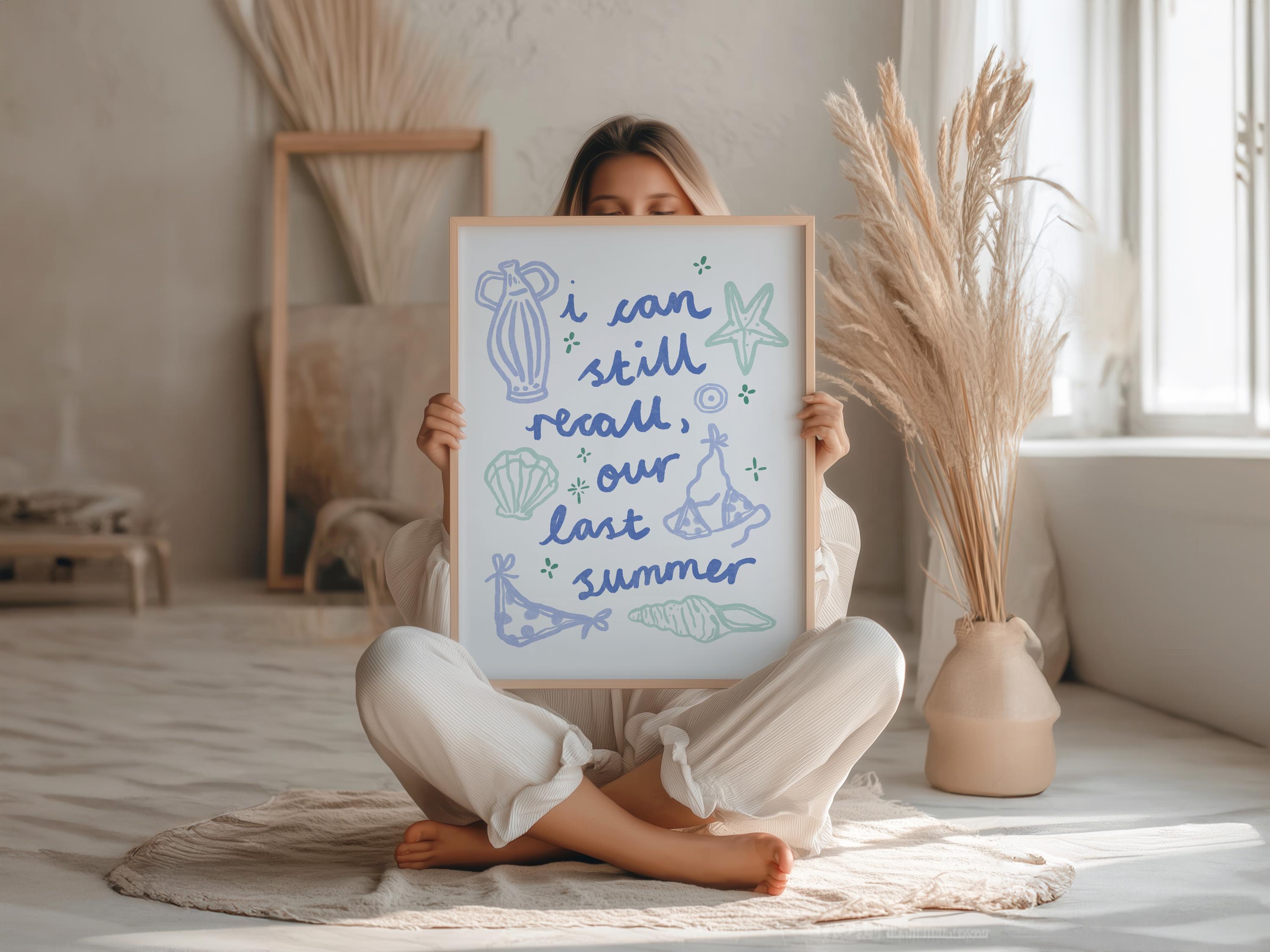 Our Last Summer Abba Lyrics Wall Print | Greek Greece Poster | Euro ...