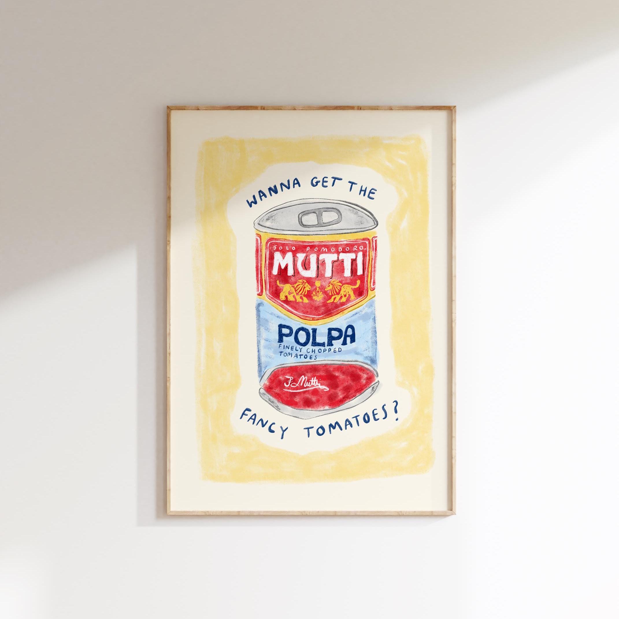 Fancy Tomatoes Wall Print | Food and Drink Poster | Tomato Illustration ...