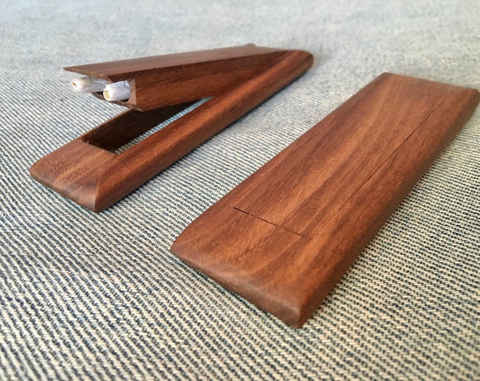Wooden Case, Pre-roll Holder, One Hitter, Hand Made Cannabis Pocket ...