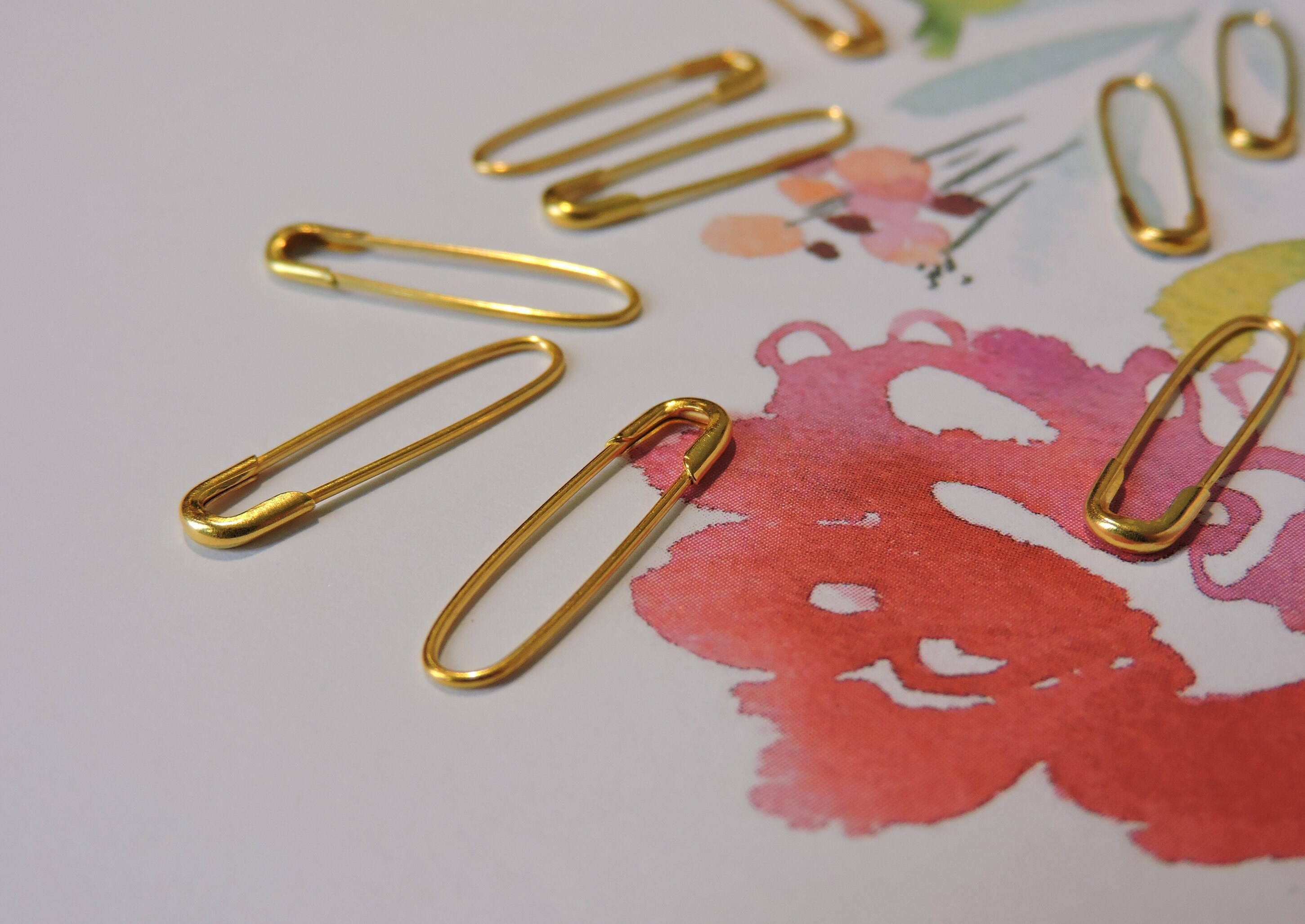 50 Pins No Snag Hijab Pin Muslim Women Headscarf Pin Gold Teardrop ...