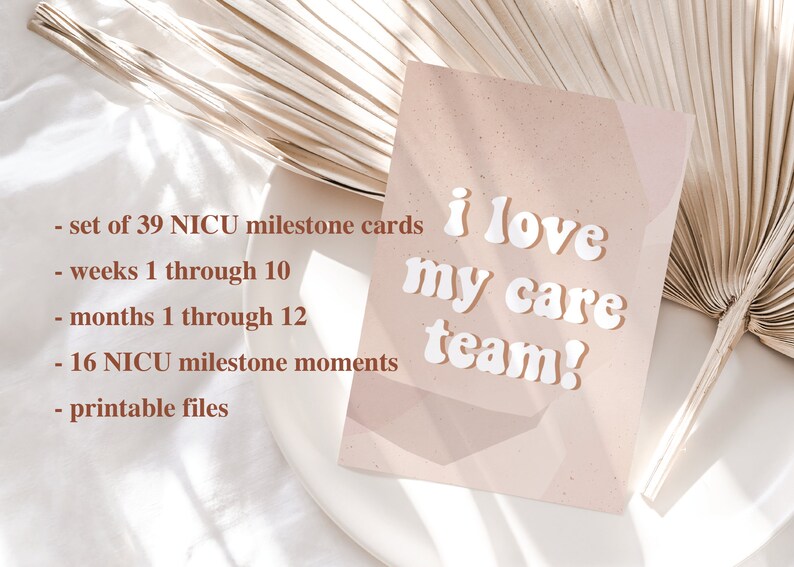 NICU Milestone Cards set of 39 Printable for NICU Babies - Etsy