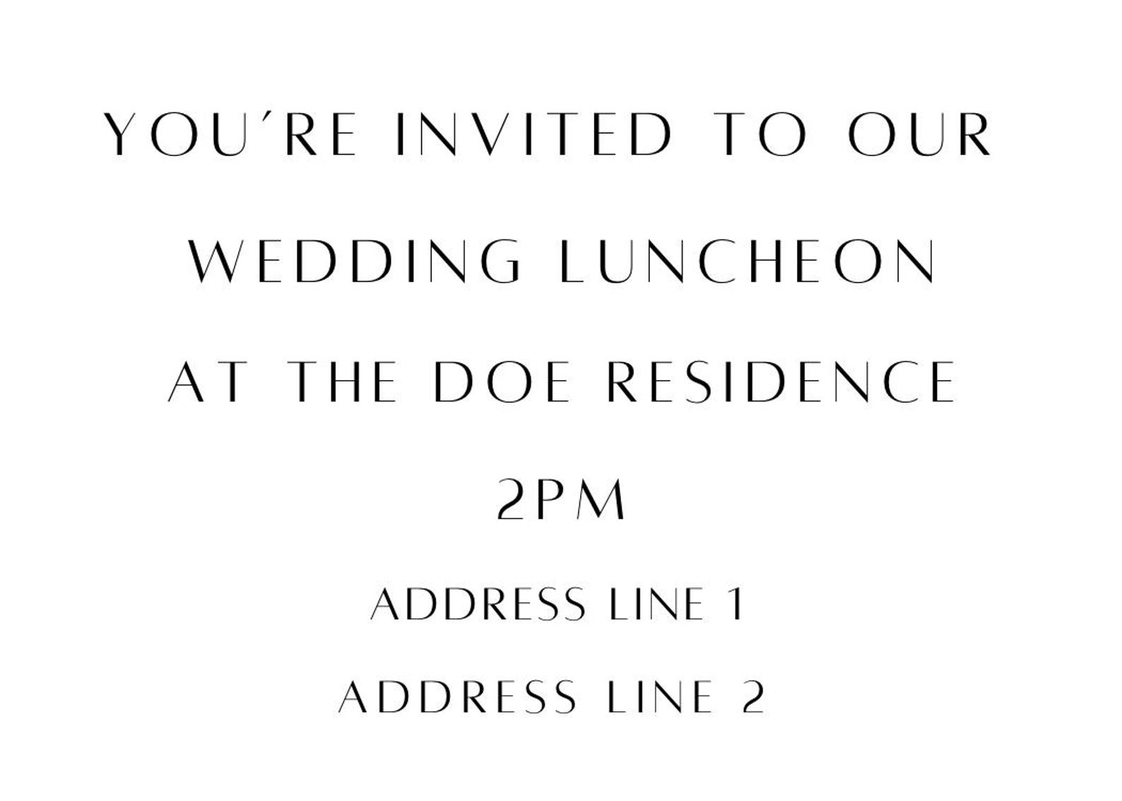 Wedding Invitation Inserts Template - Etsy