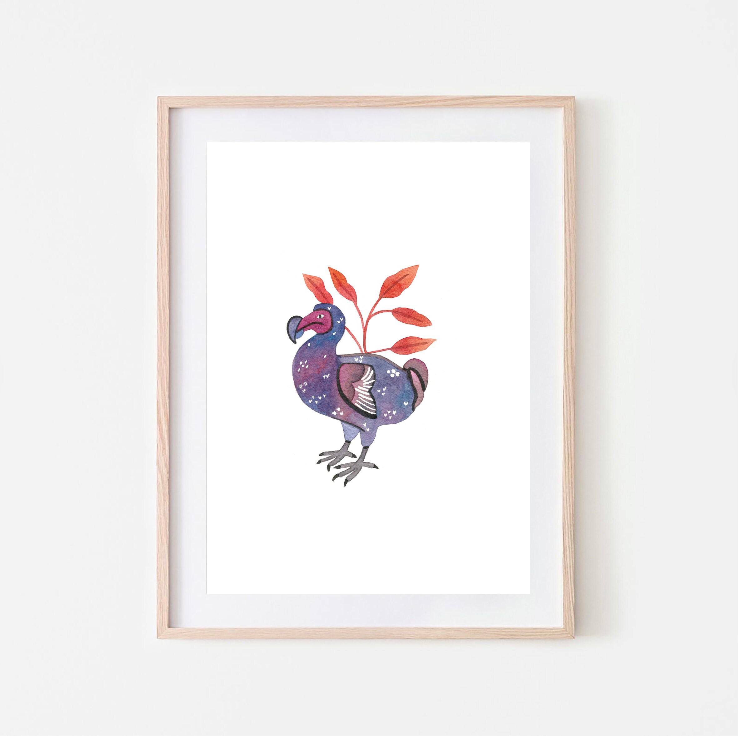 Dodo Print, Alphabet Animal Illustration, Nursery Decor, Children's ...