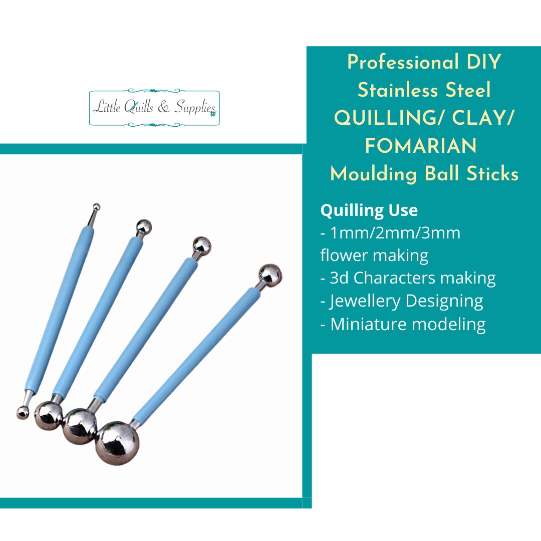 Professional DIY Stainless Steel QUILLING Moulding Ball Sticks - Etsy