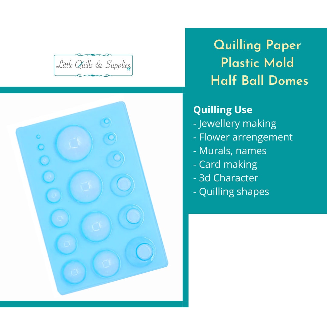 Quilling Paper Plastic Mold Half Ball Domes - Etsy