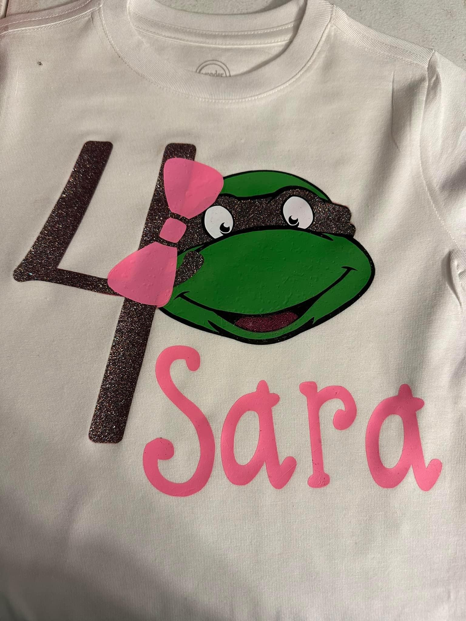 Custom Ninja Turtle Birthday Shirt - Etsy