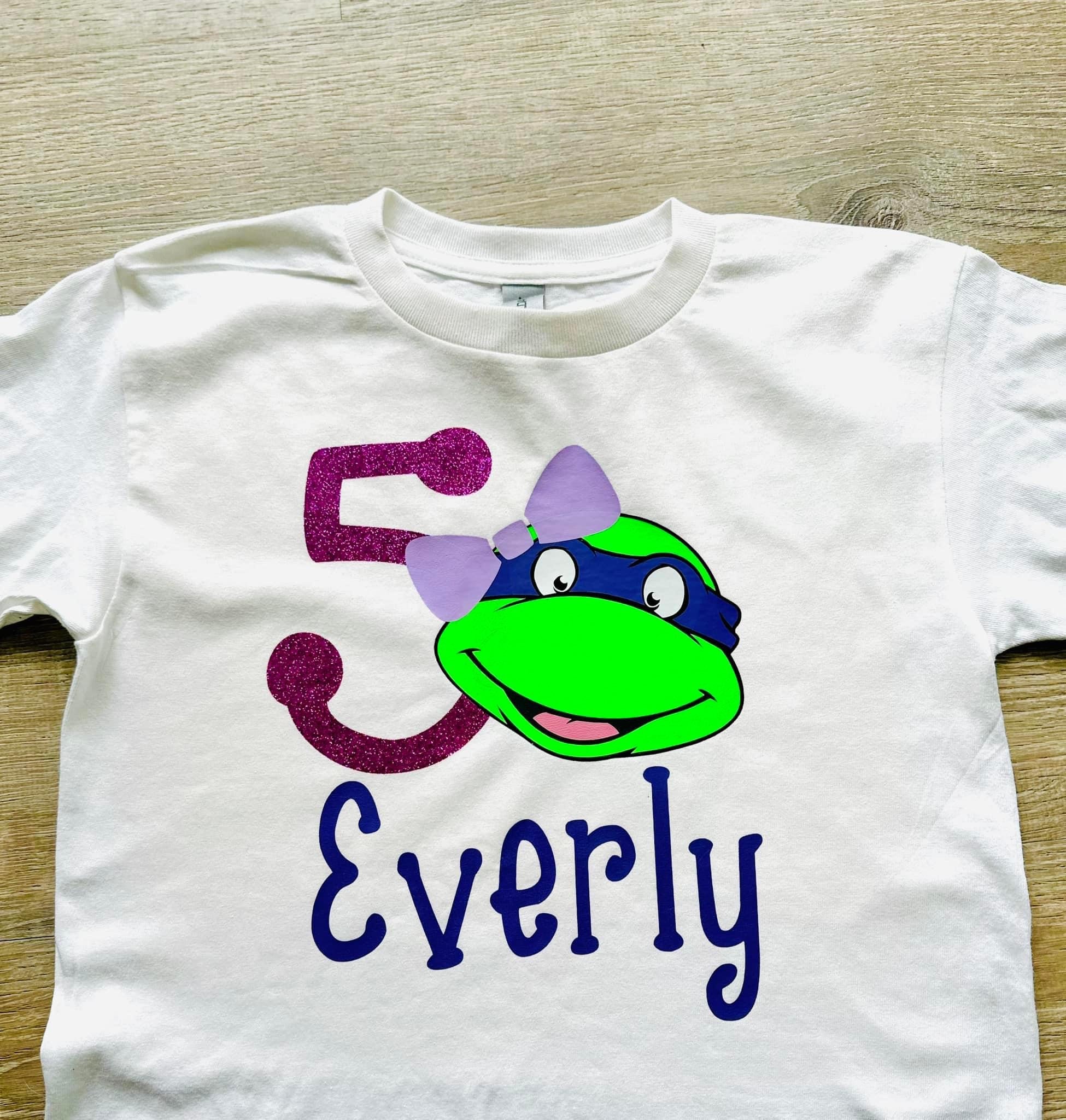 Custom Ninja Turtle Birthday Shirt - Etsy