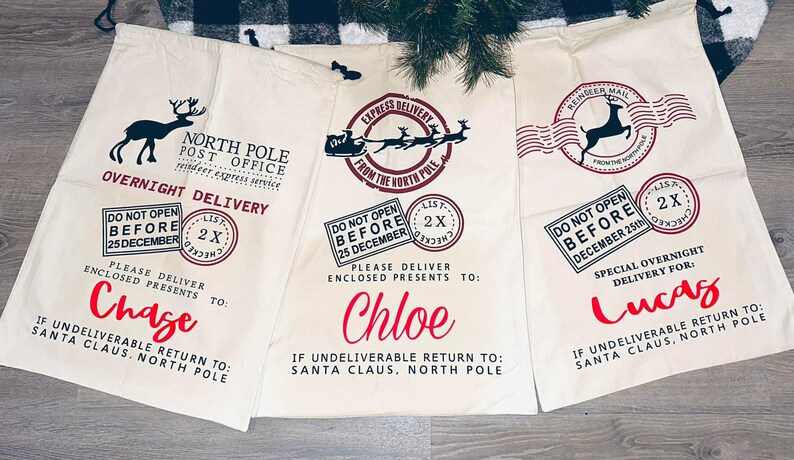 Santa Sacks - Etsy