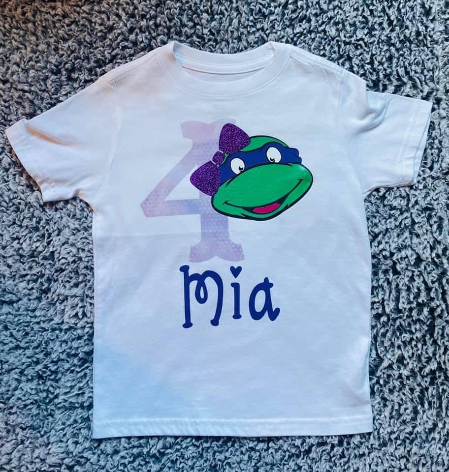 Custom Ninja Turtle Birthday Shirt - Etsy