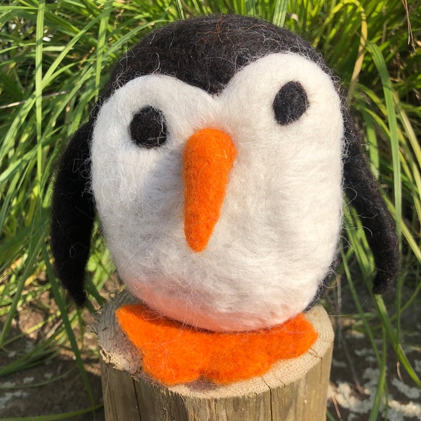 Needle Felt Penguin - Etsy