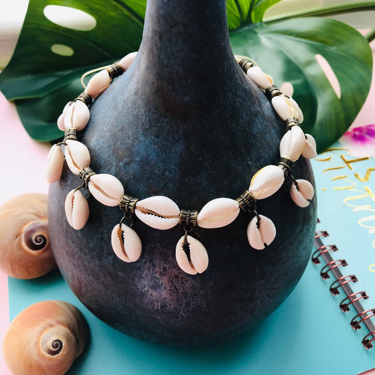Cowrie Shell Necklace Vsco girl Cowrie Shell Corie Shell | Etsy