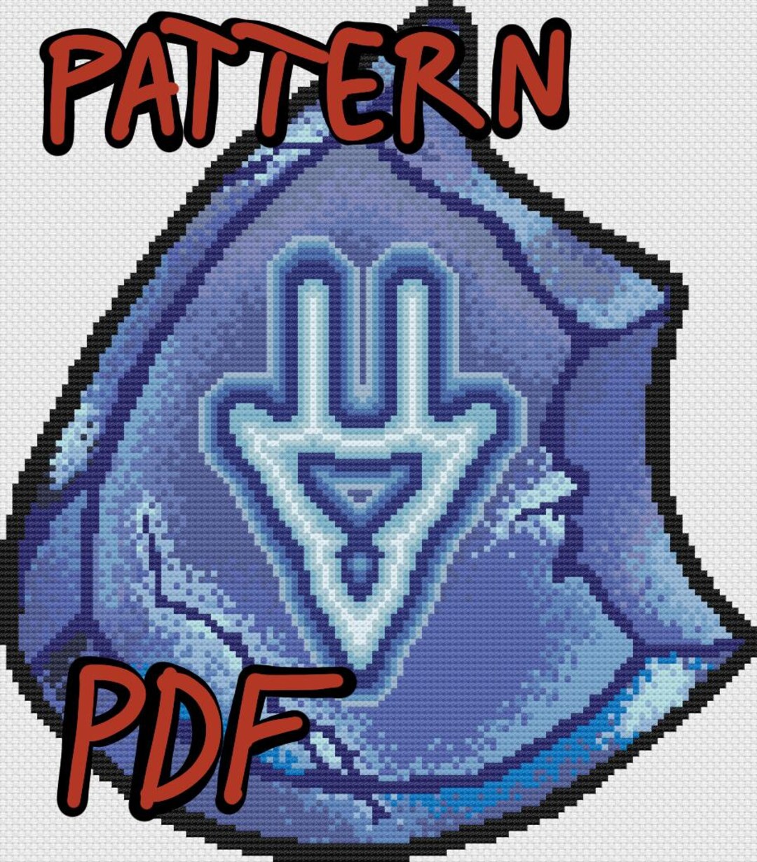 Melee DPS Soul Crystal Cross Stitch Patterns - 10 Inch - Etsy