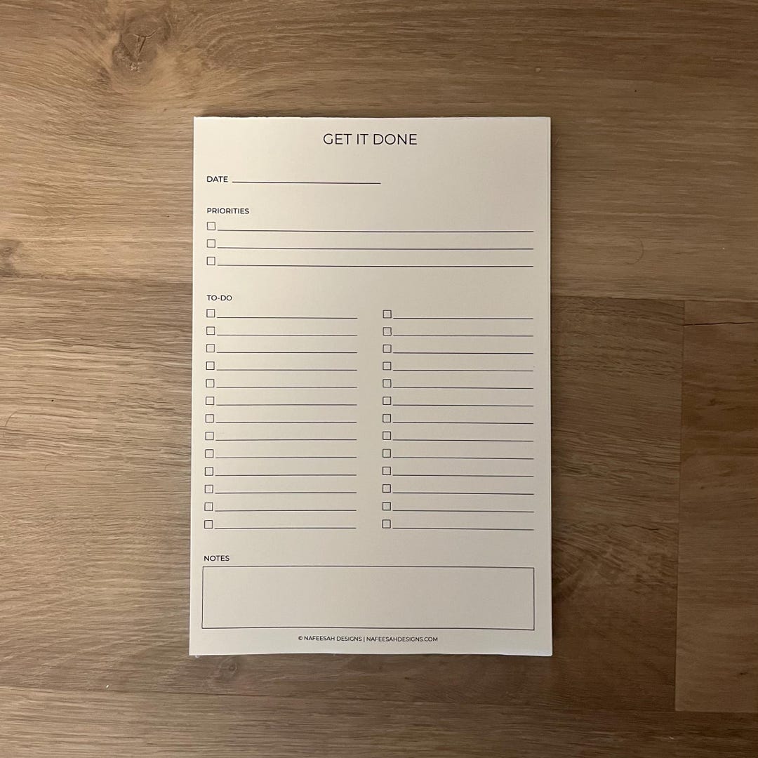 Personalized to Do List Notepad 50 Sheets, Custom to Do List Notepad ...