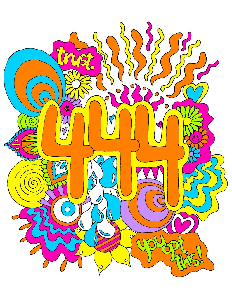 Angel Numbers Coloring Pages Pack of 10 Anna Hrabowyj Art - Etsy