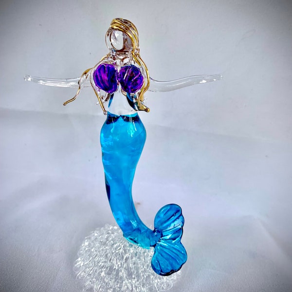Blown Glass Mermaid - Etsy
