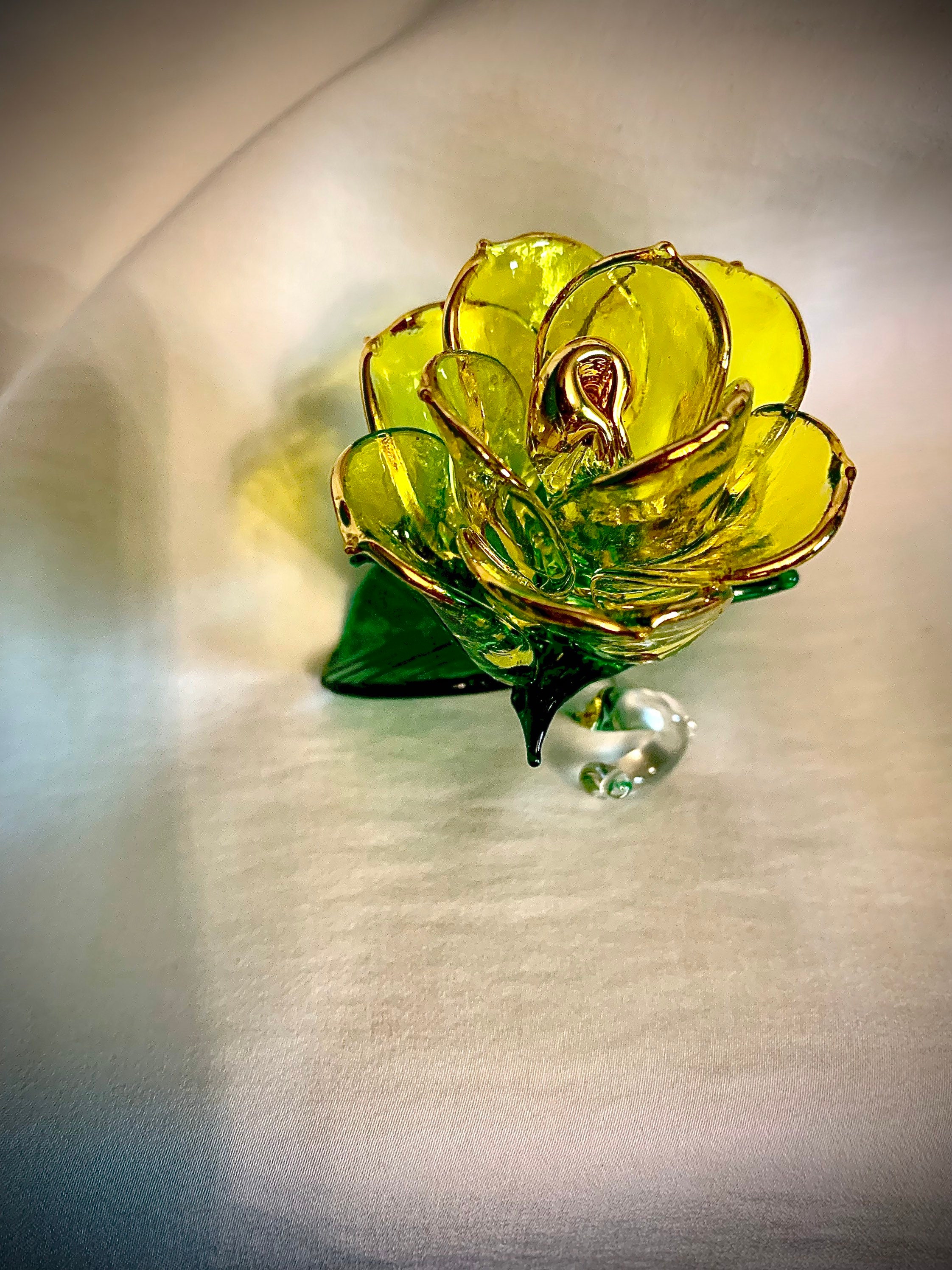 Glass Rose - Etsy