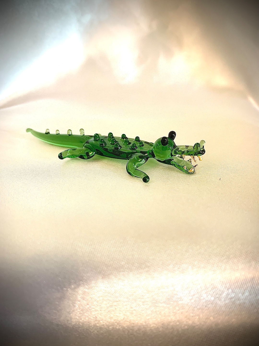 Miniature Glass Alligator - Etsy