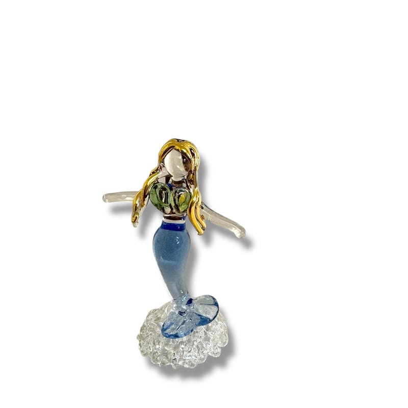 Blown Glass Mermaid - Etsy