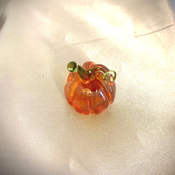 Mini Glass Pumpkin - Etsy