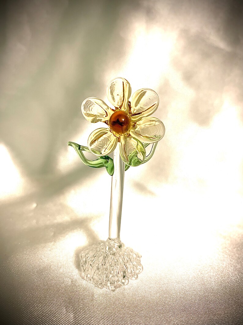 Tiny Glass Flower - Etsy