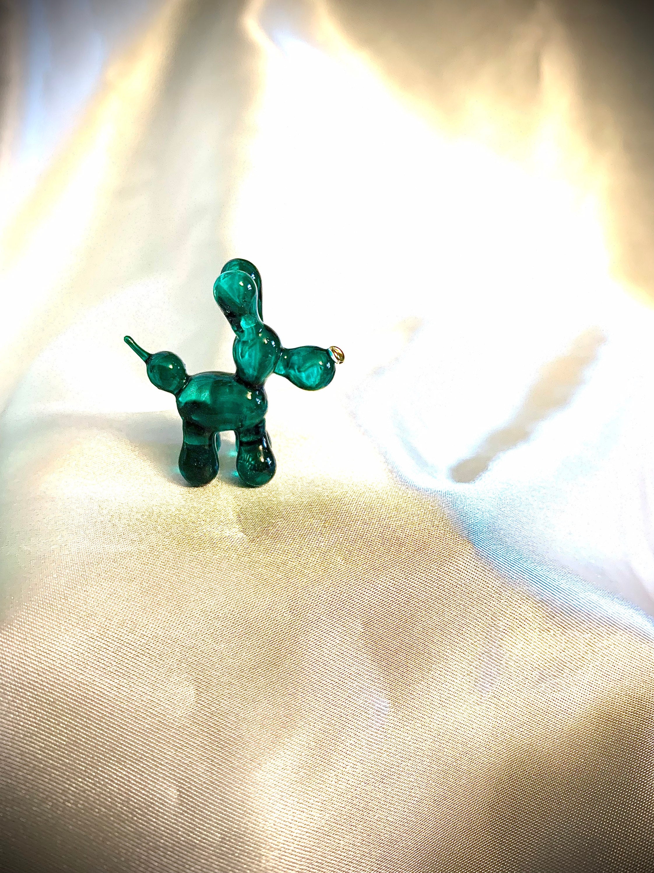 Tiny Glass Balloon Dog - Etsy