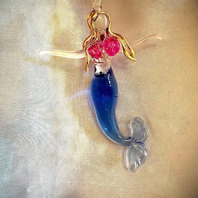 Blown Glass Mermaid - Etsy