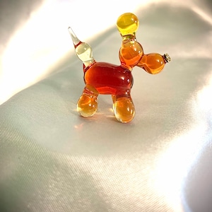 Tiny Glass Balloon Dog - Etsy