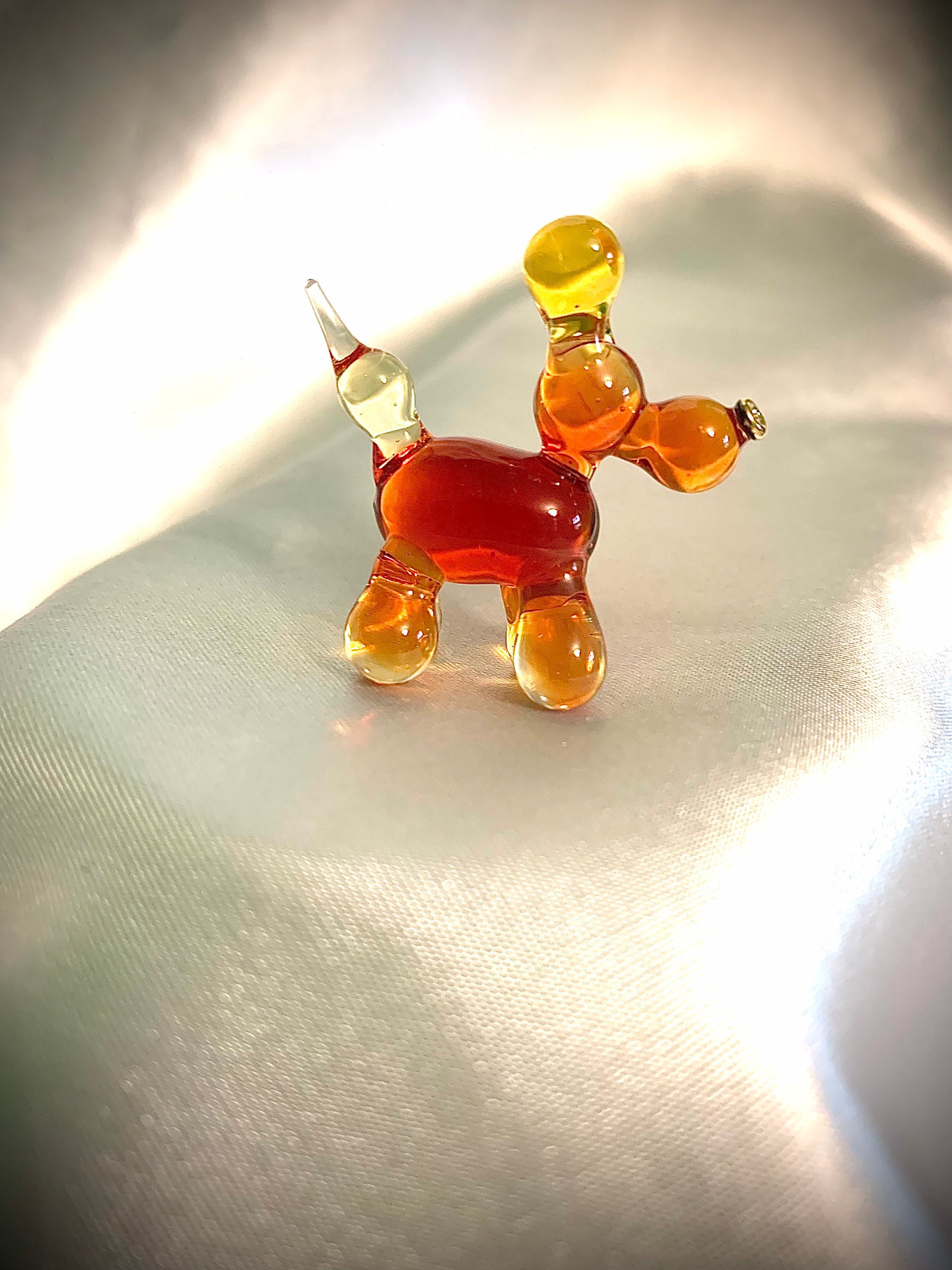 Tiny Glass Balloon Dog - Etsy