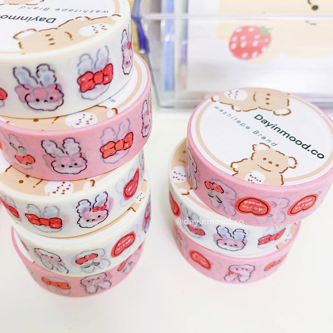 Cute Washi Tape,kawaii Washi Tape, Bear Washi Tape, Frog Washi Tape ...