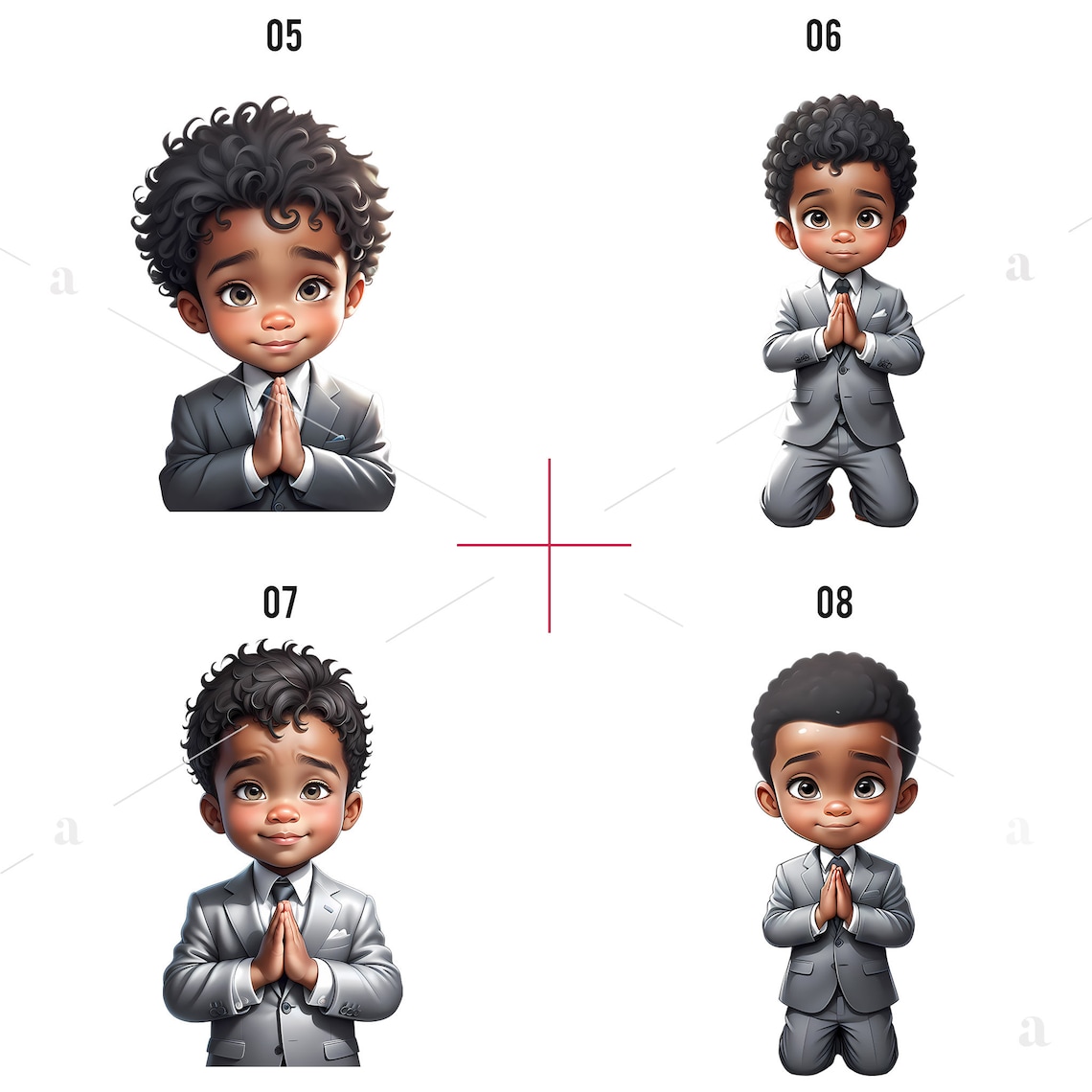 Joyful Boy Praying Clipart, Religious Black Boy Pray, Children Png, God ...