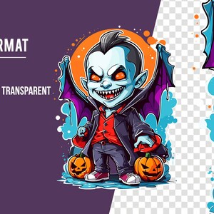 Halloween SVG Clipart PNG for Tshirt and Mug Digital File Scary Boo ...