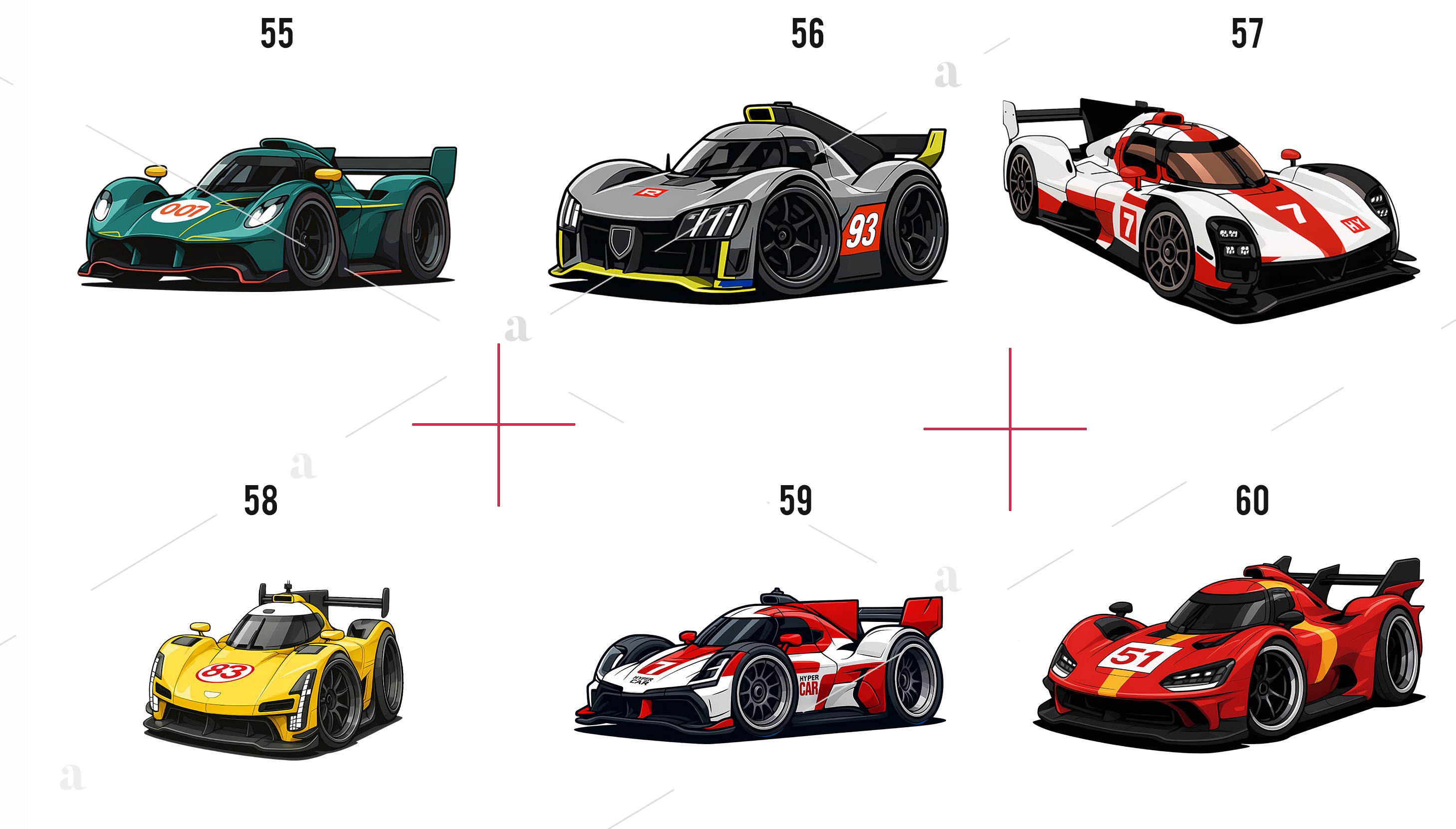 Le Mans Hypercar Clipart PNG, Motorsport Graphics (60 Files) - Etsy