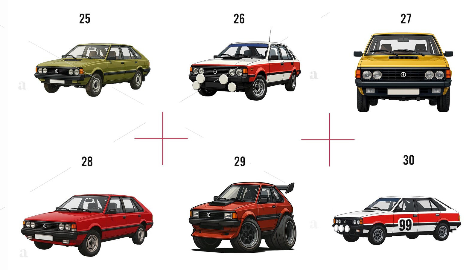 Retro Polish Car Clipart, FSO Polonez PRL, Vintage Auto PNG, Classic ...