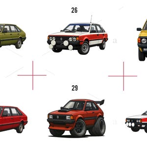 Retro Polish Car Clipart, FSO Polonez PRL, Vintage Auto PNG, Classic ...