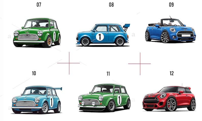 Mini Morris Car Clipart PNG, Mini Cooper, Digital Download, Sport ...