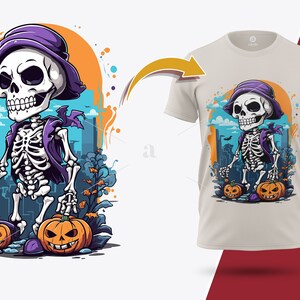 Halloween Tshirts Digital Design PNG and SVG Funny Kawaii Clipart ...