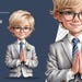 Praying Confirmation Boy Clipart, Chibi Boy PNG, Bundle Files, First ...