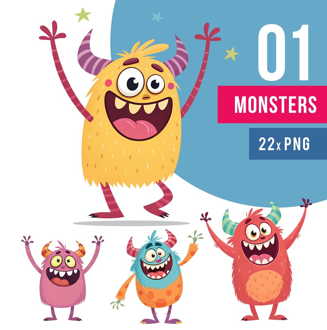 Cute Monsters Clipart Png, Little Chibi Monsters, Baby Monster Clip Art ...