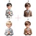 Praying Confirmation Boy Clipart, Chibi Boy PNG, Bundle Files, First ...